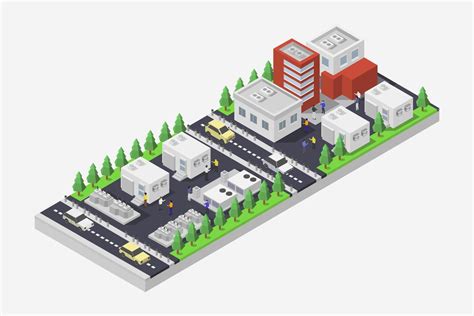 Illustrated Isometric Data Center Building 54112073 Vector Art At Vecteezy
