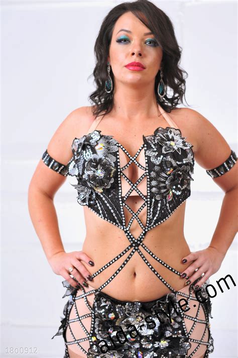 Sexual Belly Dance Costume With Lace And Mesh Aida Style