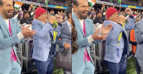 Ind Vs Pak Watch Sunil Gavaskar Jumps In Joy After Indias Win