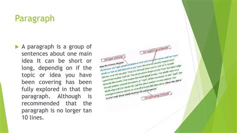 paragraph types pptx