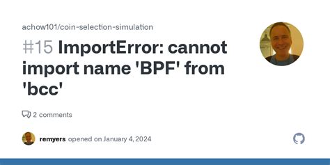 Importerror Cannot Import Name Bpf From Bcc · Issue 15 · Achow101coin Selection