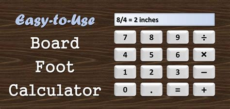 Board Foot Calculator Excel