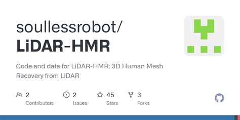 Issues Soullessrobot Lidar Hmr Github