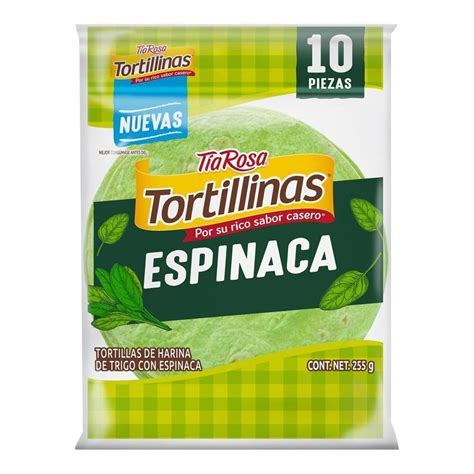 Tortillinas Tía Rosa de trigo con espinaca 255 g Walmart