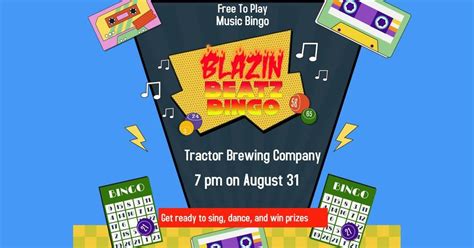 Blazin Beatz Bingo Tractor Brewing Company West Side Tractor Brewing