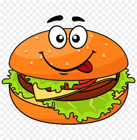 Free Download Hd Png Cartoon Hamburger Png Cheese Burger Clip Art Png