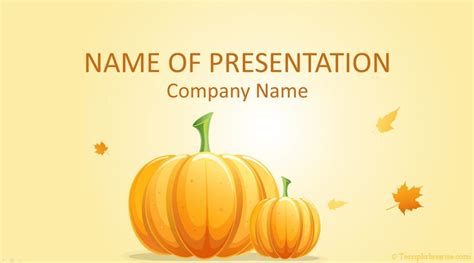 Pumpkin Powerpoint Template