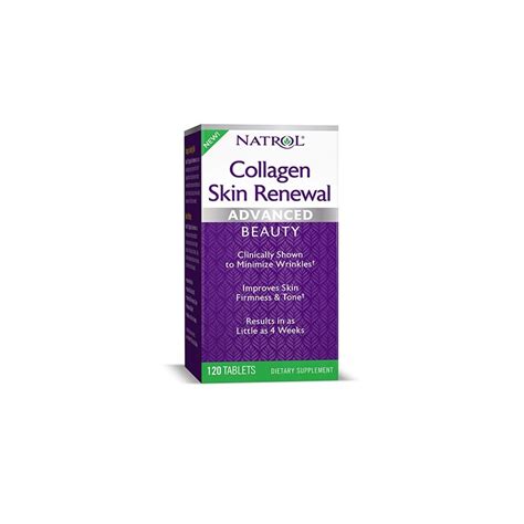 КОЛАГЕН СКИН РИНЮЪЛ 2500мг таблетки 120 бр. НАТРОЛ | COLLAGEN SKIN ...
