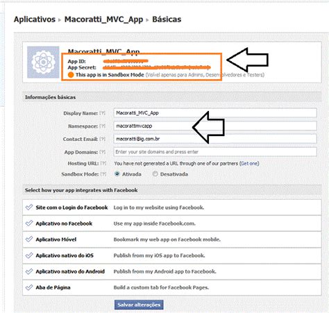 ASP NET Criando uma aplicação Facebook o template ASP NET MVC