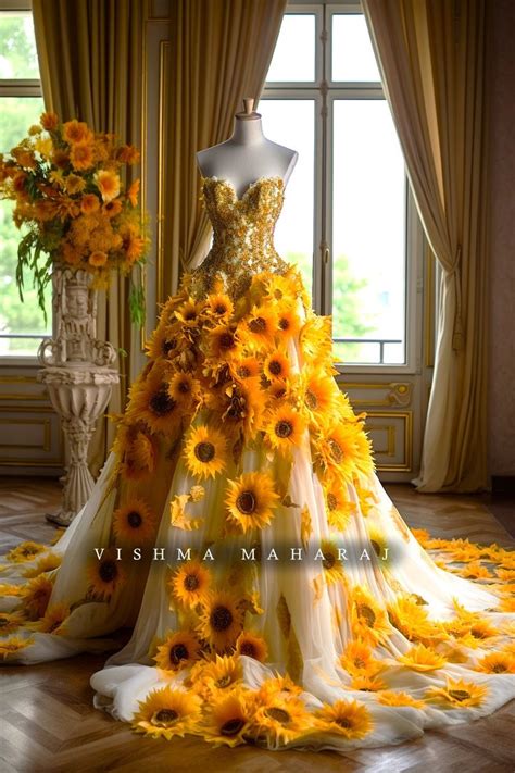 Sunflower Wedding Dress Dresses Images 2024