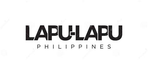 Lapu Lapu In The Philippines Emblem The Design Features A Geometric