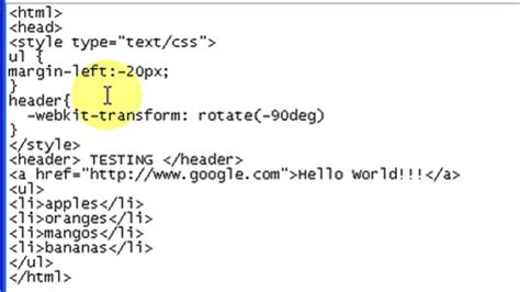 How To Rotate Html Text 90 Degrees Html Css And More Youtube