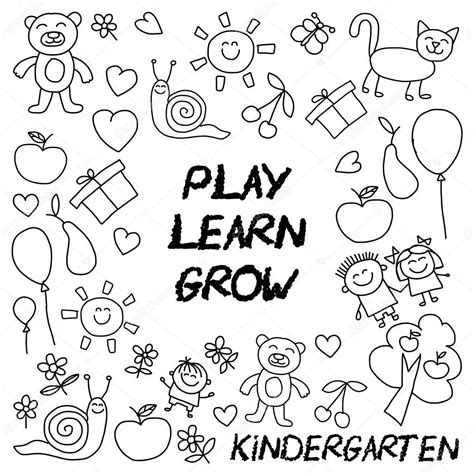 Play Learn And Grow Together Vector Image — Stock Vector © Helen F