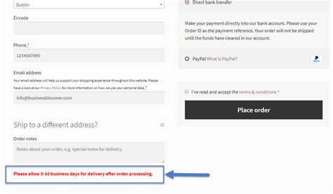 Woocommerce Add Shipping Notices On Checkout Page