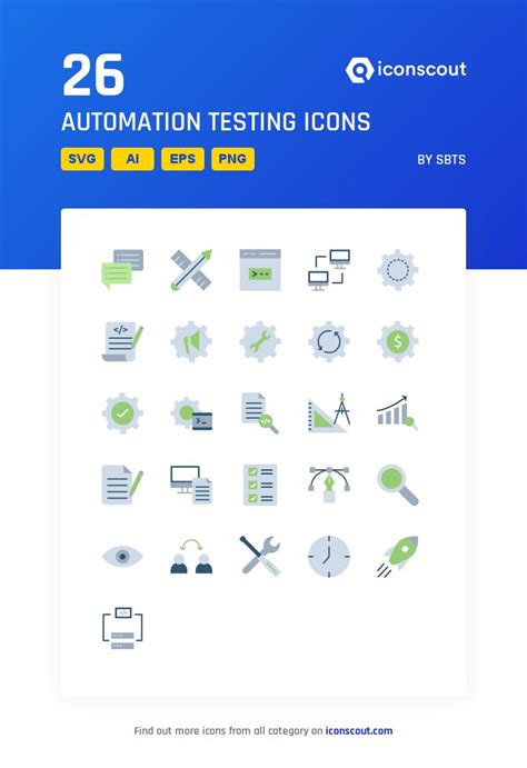 Automation Testing Icon Pack 26 Free Download Design And Development
