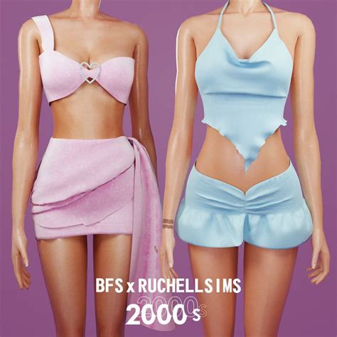 BFS X RUCHELL SIMS 2000s DIGGOverse Sims 4 Mods Clothes Sims 4