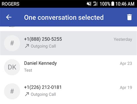 Deleting Messages Conversations And Call Logs Textnow Support