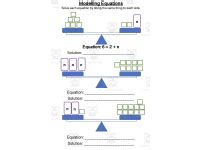 Algebra Modelling Equations Visual Balance Scale Worksheet By Teach Simple