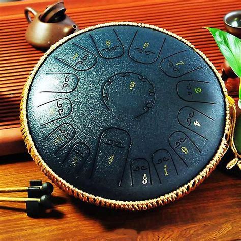 Steel Tongue Drum 15 Note 14 Inches Tank Drum Percussion Handpan Drum