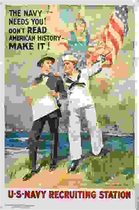 World War I Poster Flagg James Montgomery 1877 1960 The Navy Needs