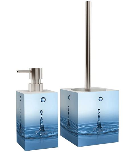 Sanilo Badaccessoire Set Tropfen Wc Bürste Und Seifenspender 2 Tlg
