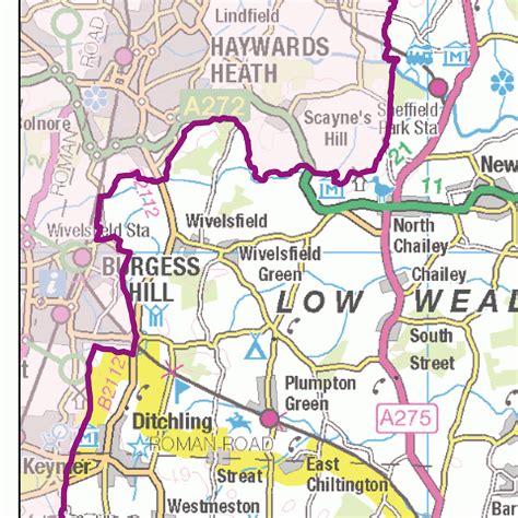 East Sussex County Map Xyz Maps