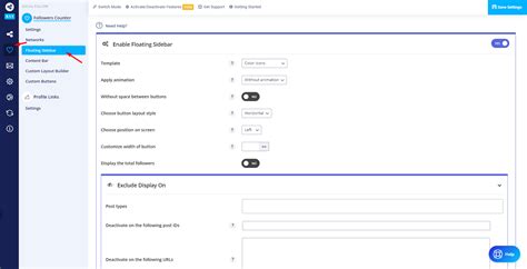 How To Add Social Followers Counter As A Floating Sidebar Easy Social