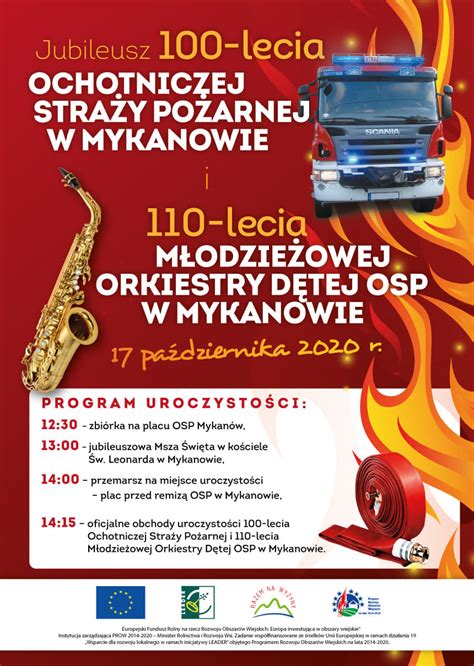 Jubileusz 100 lecia OSP w Mykanowie Gmina Mykanów