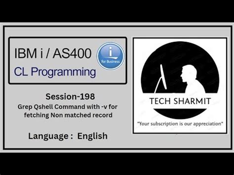 Grep Command With V To Fetch Non Matched Record Grep Qshell Command Ibmi Training As