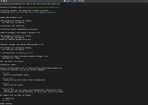 Reactの基礎 その1npx create react appによるReactアプリのセットアップまでキョウタコの技術日記