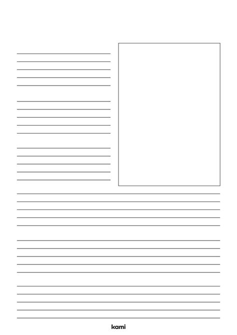 Character Profile Black And White Blank For Teachers Perfect For
