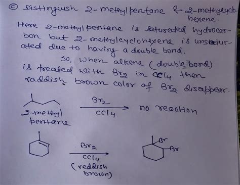 Solved Give A Simple Chemical Test That Can Differentiate The Two