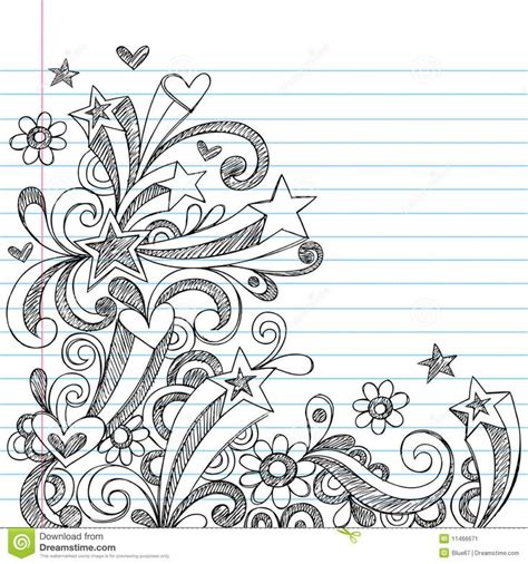 Abstract Sketchy Notebook Doodles Notebook Doodles Doodles Heart Doodle