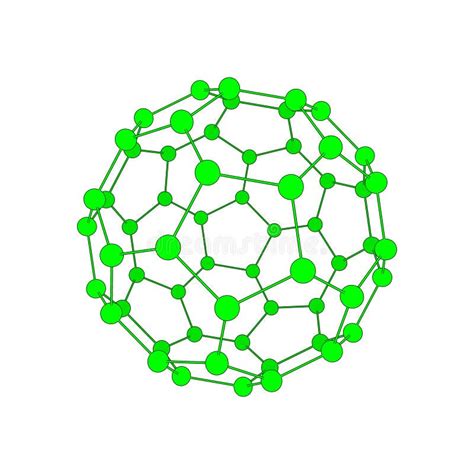 Molecular Structure In The Form Of A Sphere Stock Vector