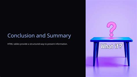 Html Tables A Comprehensive Guide 1pptx