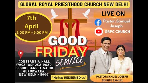 Live Good Friday Service 7th April 2023 Youtube