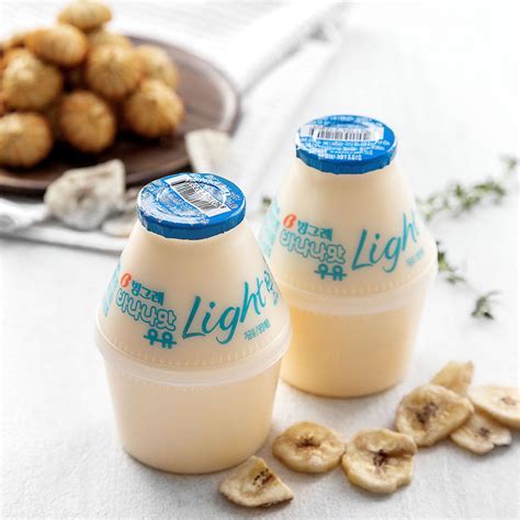 새벽배송 빙그레 바나나 라이트 우유 멀티 240ml 4개입 Motoria