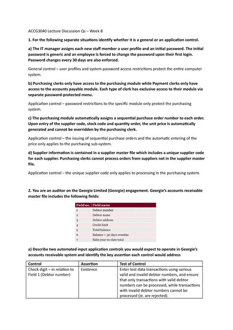 Lecture Discussion Qs Week 8 Accg3040 Lecture Discussion Qs Week 8 1 For The Following