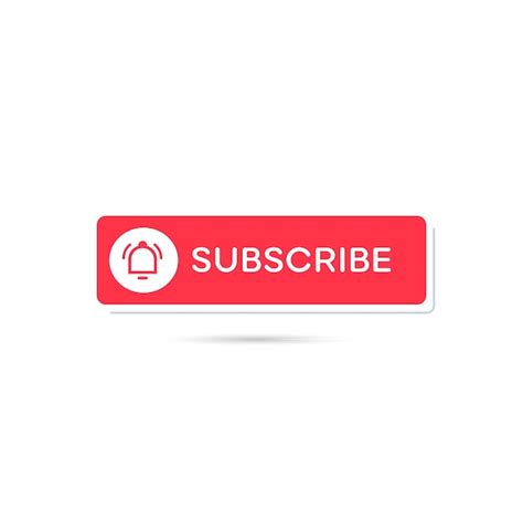 Premium Vector Subscribe Red Button Button Hand Pointer Clicking