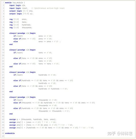 hdlbits 在线学习 systemverilog（十六） problem 98 105（计数器） 知乎
