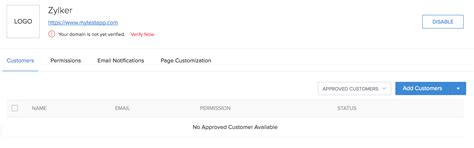 Verify Custom Domain Of The Customer Portal Zoho Creator Help
