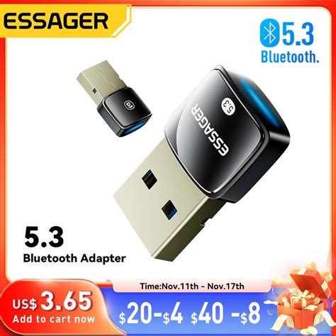 Essager USB Bluetooth 5 3 5 0 Dongle Adapter For PC Speaker Wireless