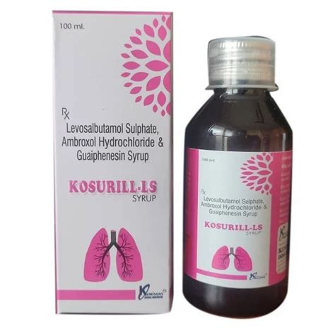 Levosalbutamol Sulphate Ambroxol Hydrochloride Guaiphenesin Syrup