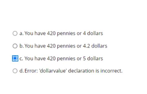 Solved What Type Of Value Will Myfunc Return For The Given Chegg