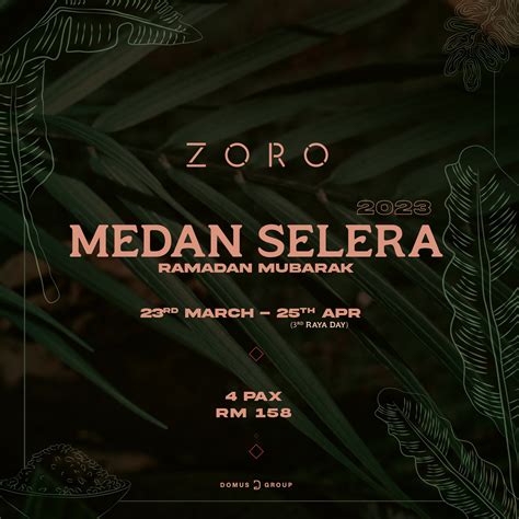 Zoro Kuching Come Berbuka Puasa With Zoro Medan Selera Facebook