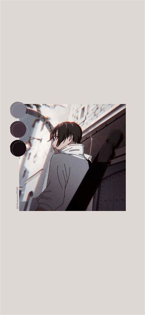 Download Anime Character Looking Back Wallpaper