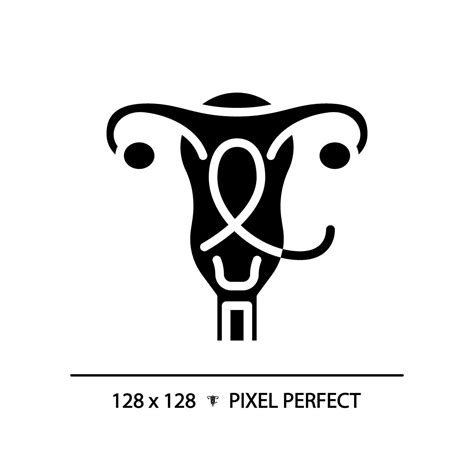 Gynecologic Cancer Black Glyph Icon Female Reproductive System Disease