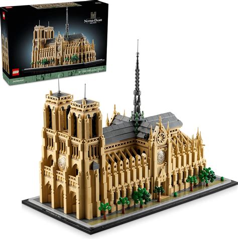 Lego Architecture Notre Dame De Paris Replica Architectural Model Kit Collectible