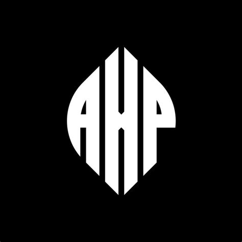 Premium Vector Axp Circle Letter Logo Design With Circle And Ellipse