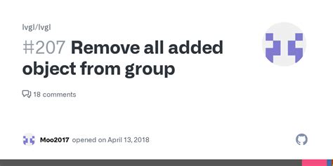 Remove All Added Object From Group · Issue 207 · Lvgl Lvgl · Github